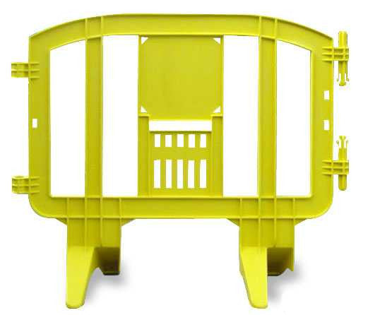Yellow Minit Plastic Barricades | 1.25 Meter Minit Plastic Barriers ...