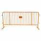 8.5ft Steel Crowd Control Barricades 1" OD | Orange Powder Coated ...