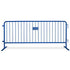 8.5 ft Heavy Duty Steel Crowd Control Barricades in White | Flat Bases ...