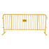 8.5ft Steel Crowd Control Barricades 1" OD | Yellow Powder Coated ...