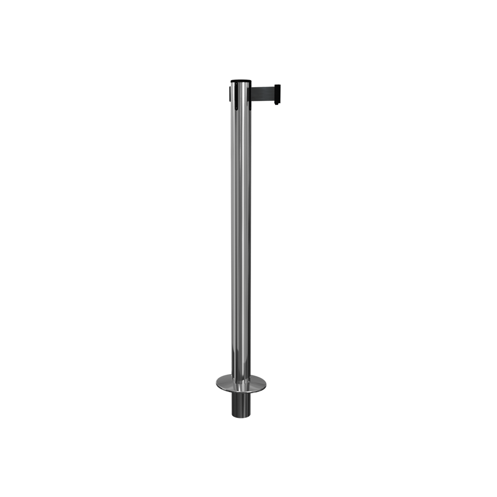 Queue Pro 250 Removable Belt Stanchion | 11 Foot Polished Stainless ...