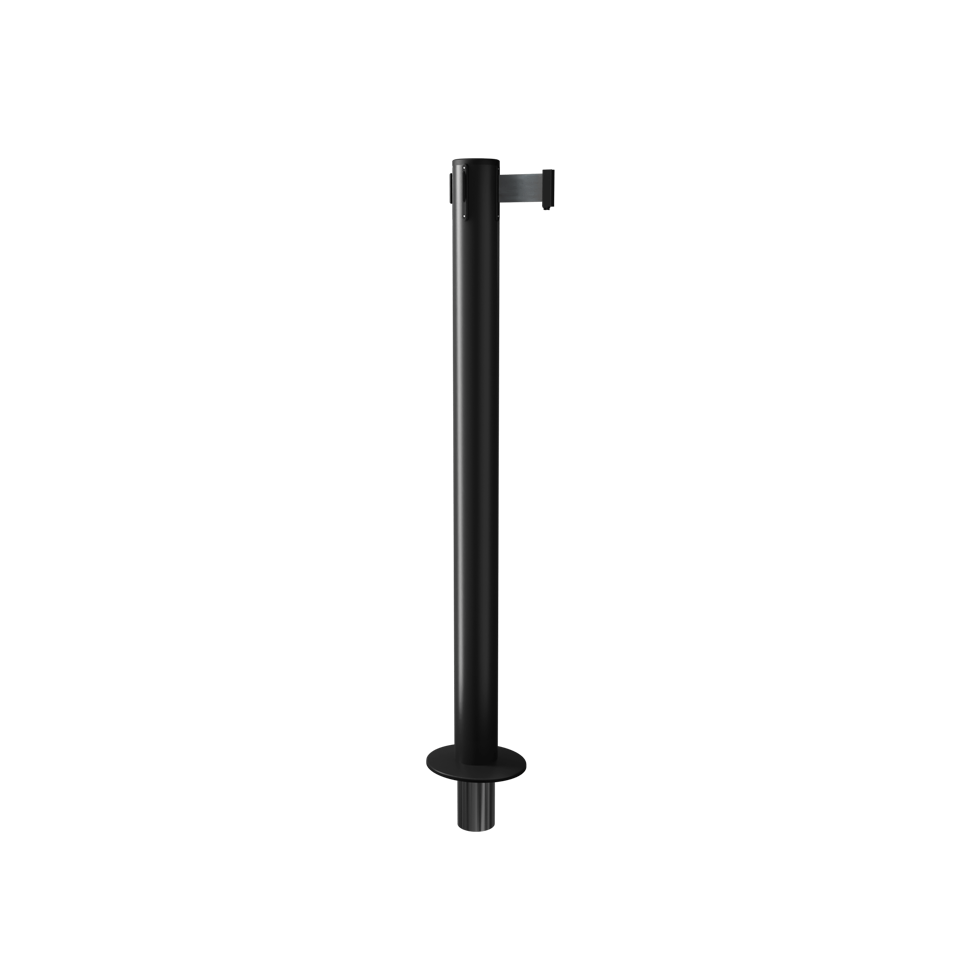 Queue Pro Removable Floor Socket Stanchion Series | Black Finish | 16 ...