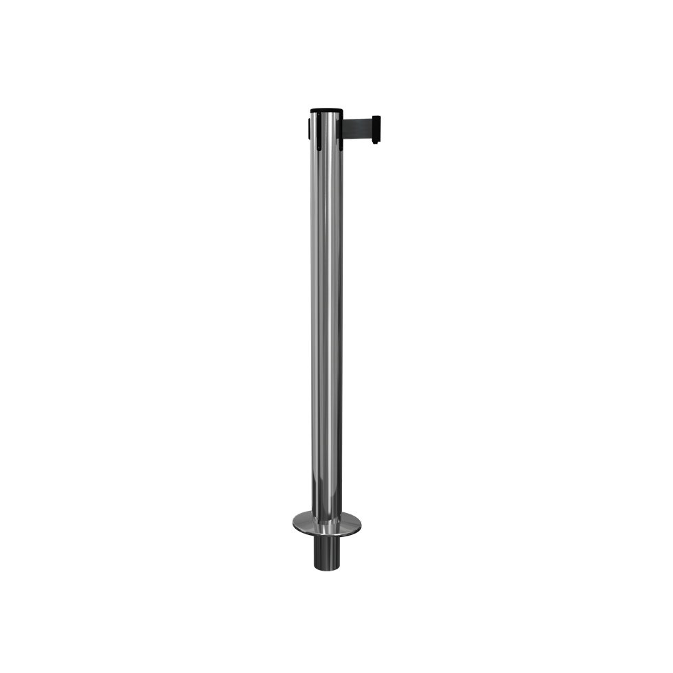 Queue Pro Removable Floor Socket Stanchion Series | Black Finish | 16 ...