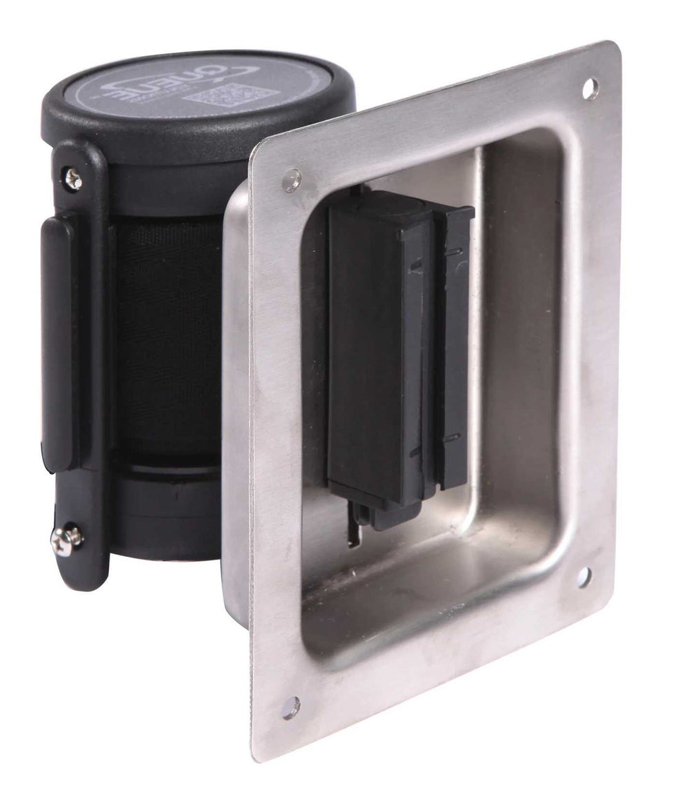 Wall Pro Recessed Series - Wall Mount Retractable Stanchion | 10 ft ...