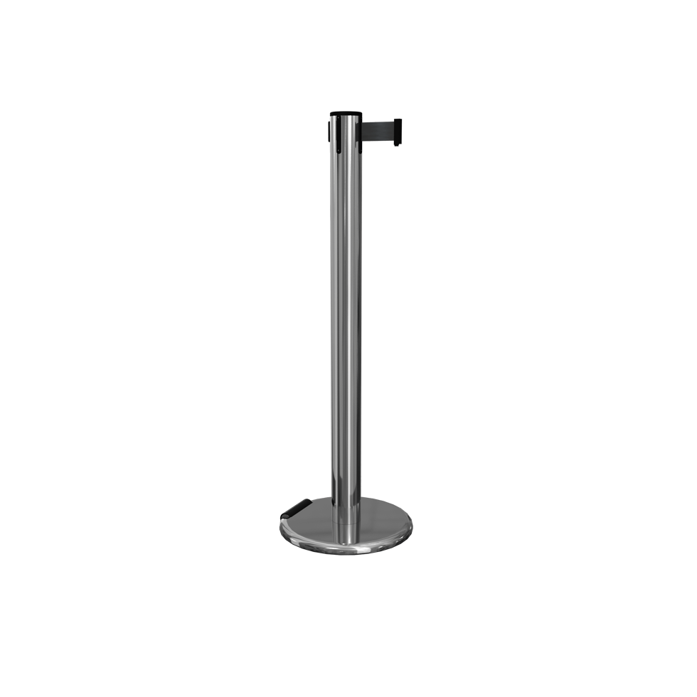Roller Pro 300 Retractable Stanchion 16 ft Belt | Polished Stainless ...