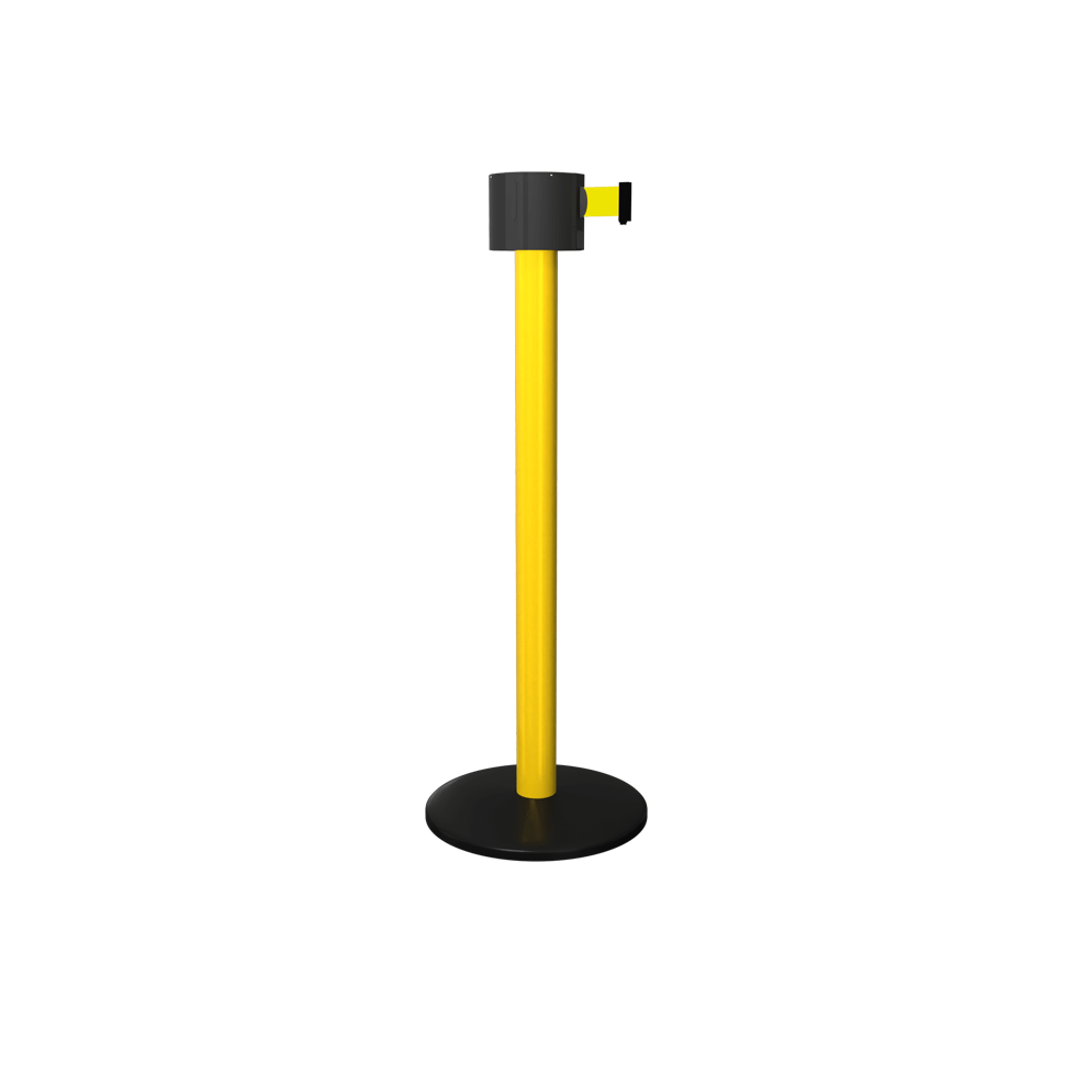 Safety Retractable Barrier Stanchion, 7‑13 ft – Epic Crowd Control