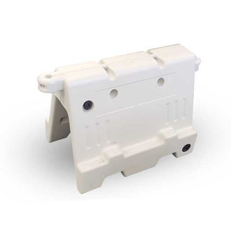 Stackable Plastic Jersey Barrier, White, 24H x 3.25ft – Epic Crowd Control