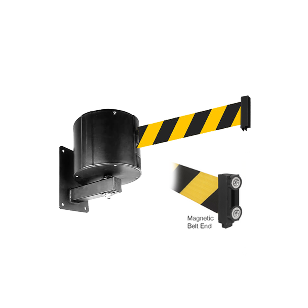 55 to 75 Foot Belt Wall Mount Retractable Stanchion | Wall Pro 750 ...