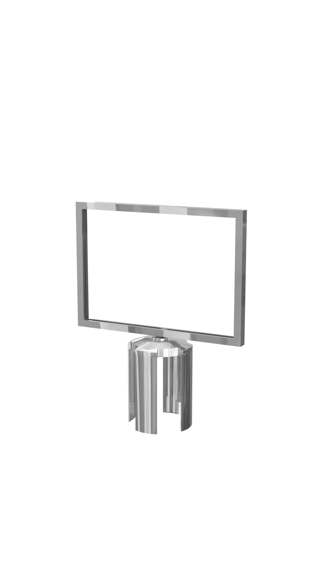 Standard Sign Frame For Belt Stanchion, Black – Epic Crowd Control