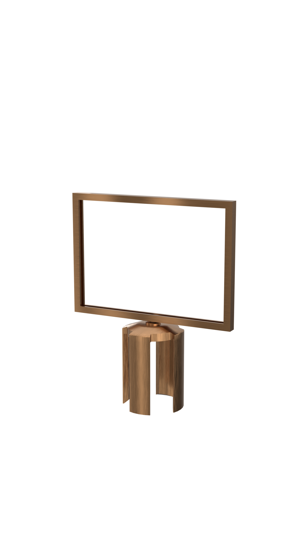 Standard Sign Frame For Belt Stanchion, Black – Epic Crowd Control