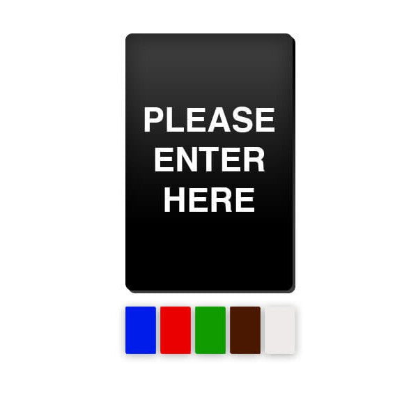 Acrylic Retractable Belt Barrier Signs, Black – Epic Crowd Control
